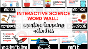 Interactive Science Word Wall: Creative Learning Activities – Little ...